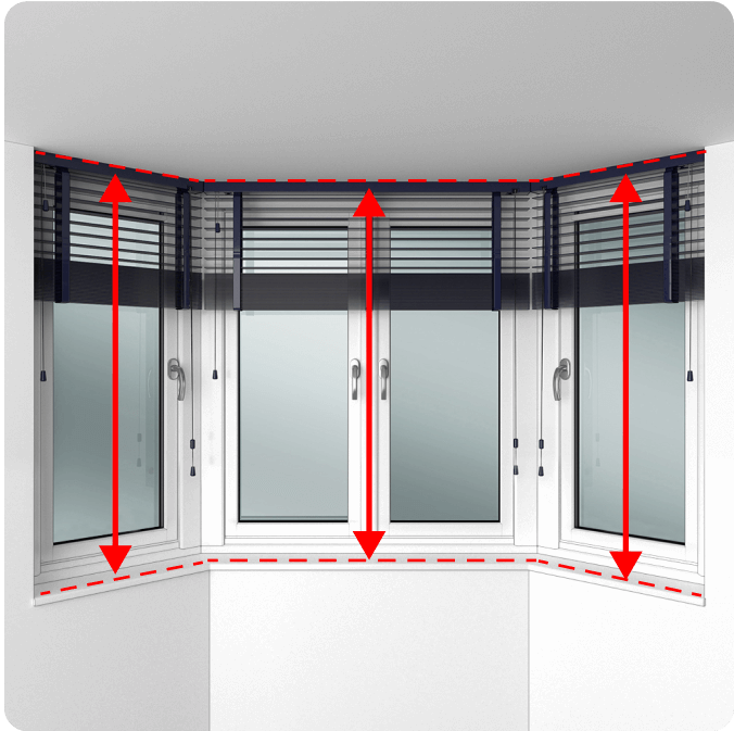 Measuring Blinds for Angled Bay Windows
